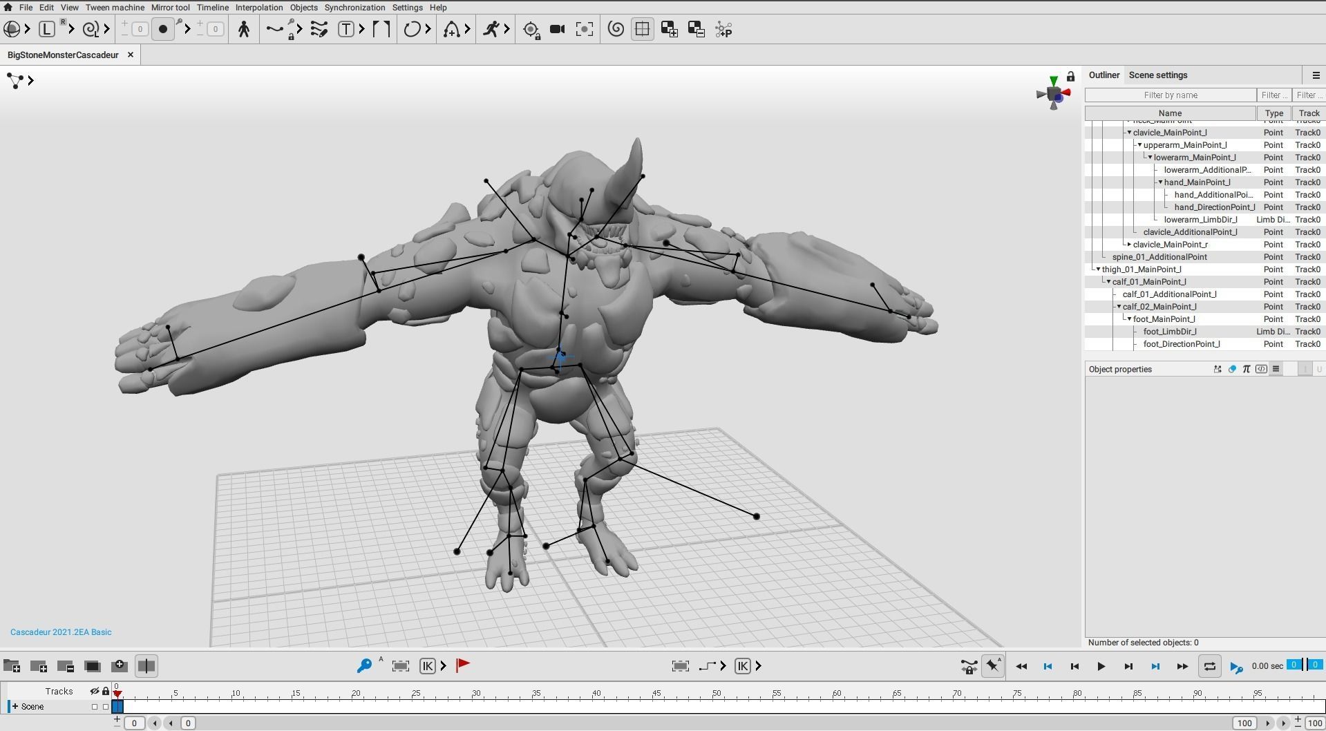 3D model Big Stone Monster VR / AR / low-poly | CGTrader