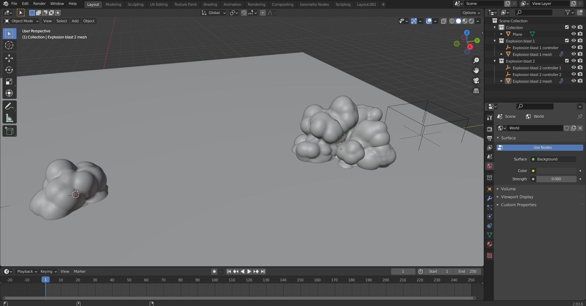 Fire Explosion reactive mesh free 3D model | CGTrader