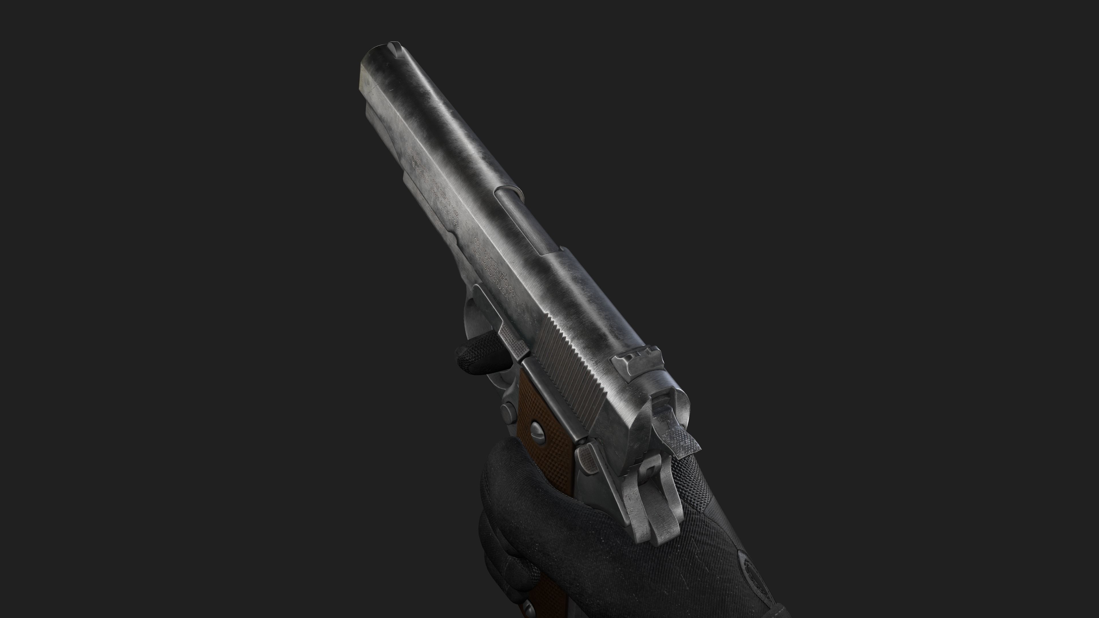 3D model M1911 Game Ready VR / AR / low-poly | CGTrader
