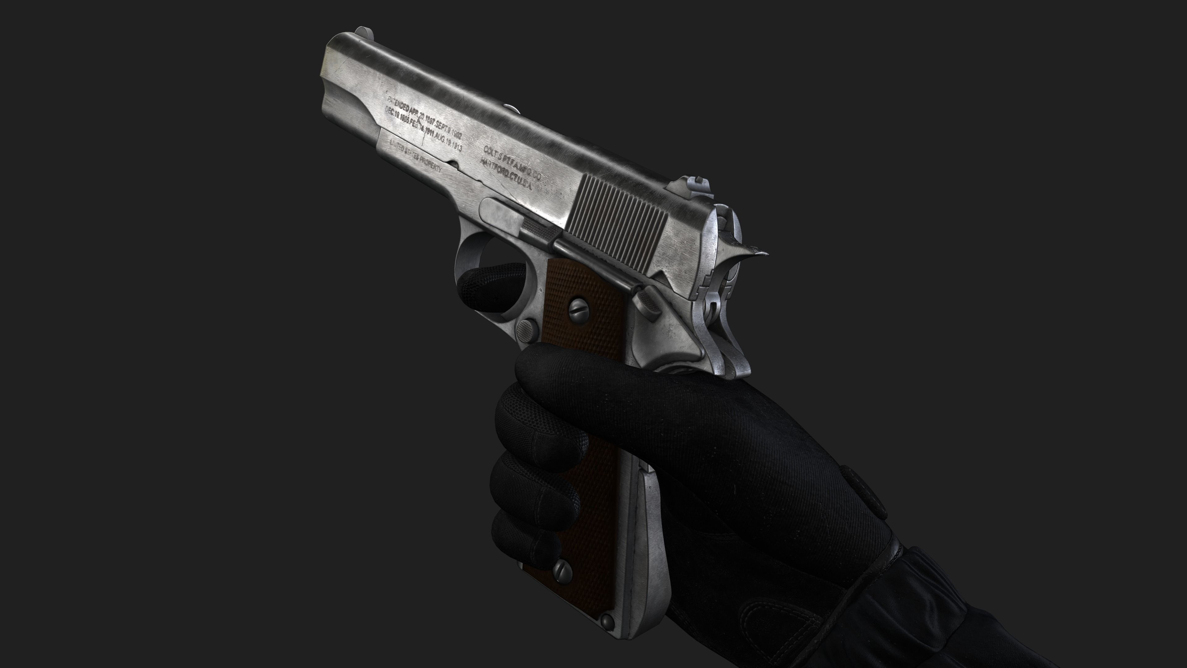 3D model M1911 Game Ready VR / AR / low-poly | CGTrader