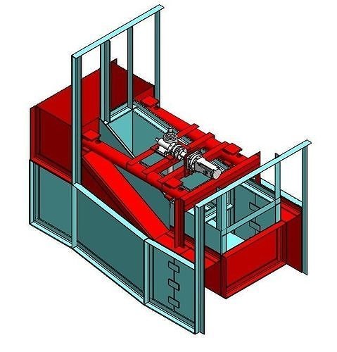3D model machine with metal frame 3D model 3D printable | CGTrader