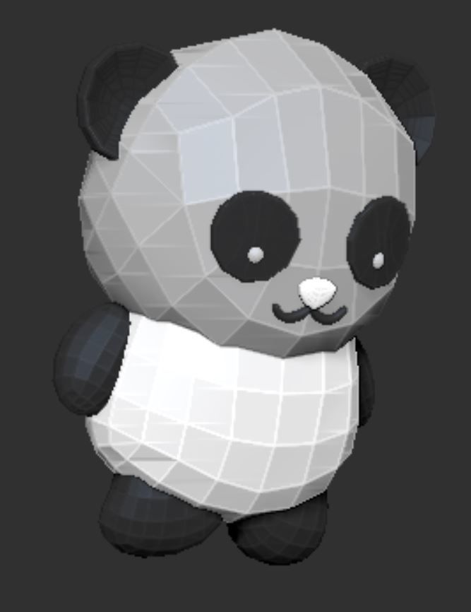 LOW POLY PANDA 3D model 3D printable | CGTrader