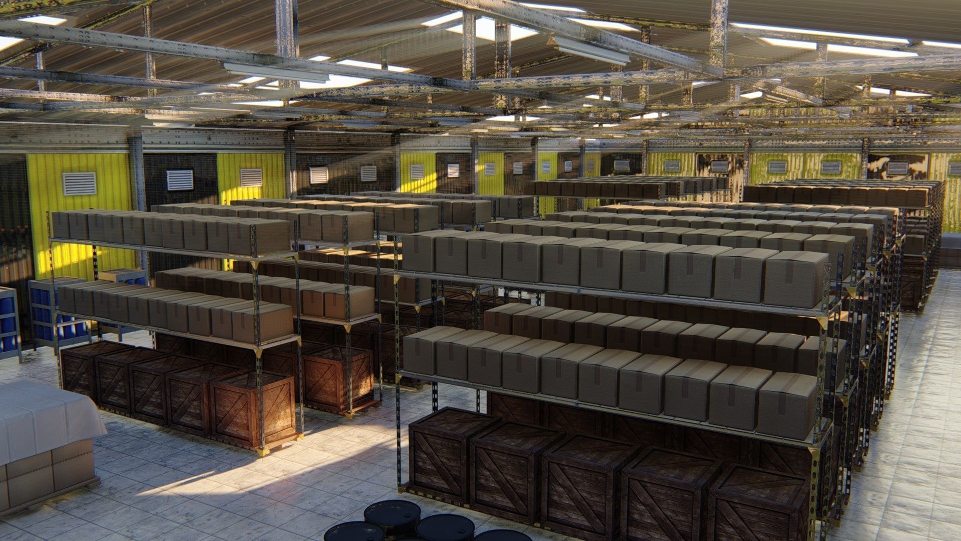 Warehouse 3D model | CGTrader