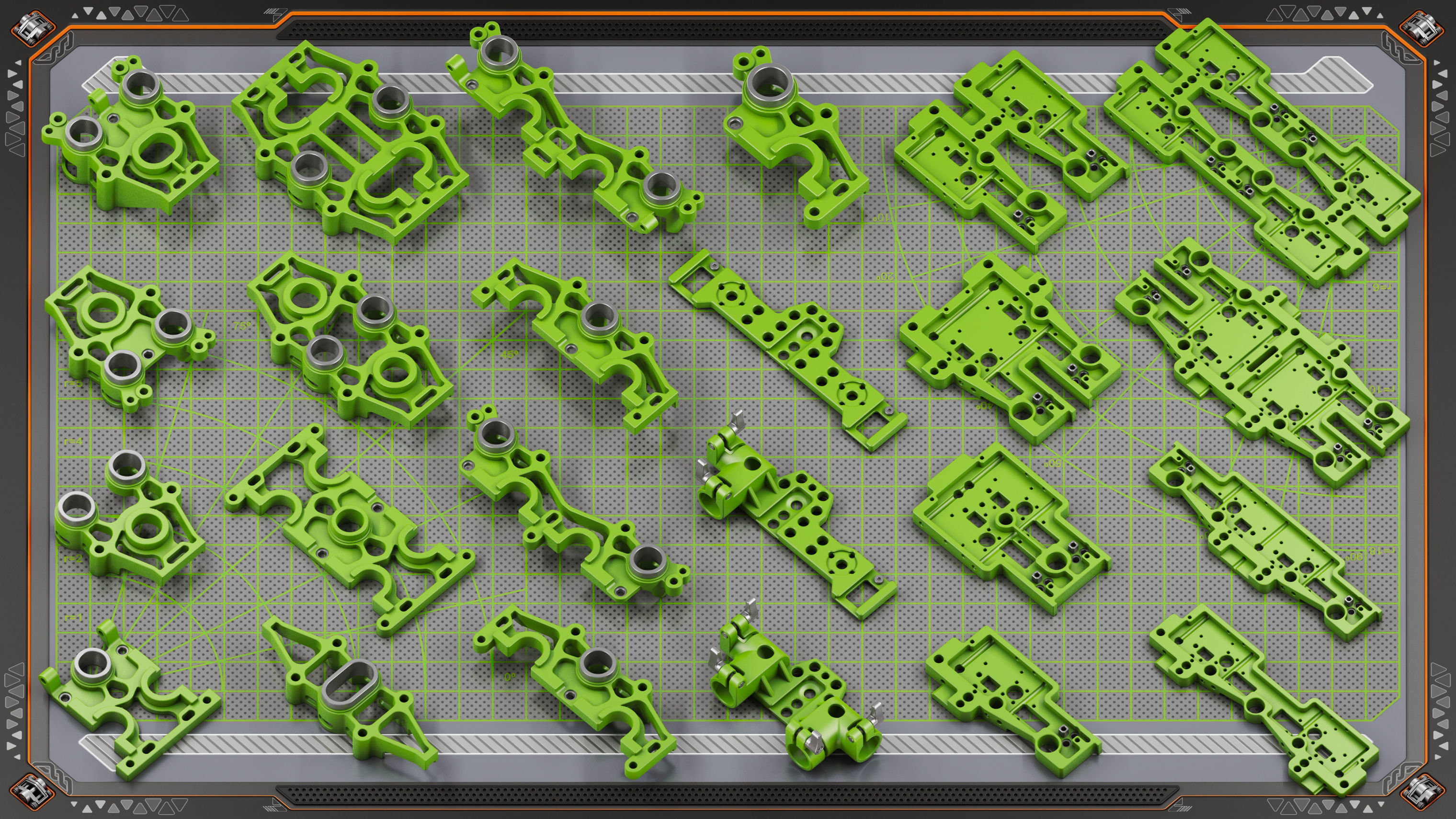 Sci-Fi Hard Surface Mechanical KITBASH 420 DETAILS 3D model | CGTrader