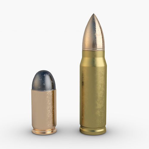 Bullet 3D model rigged | CGTrader
