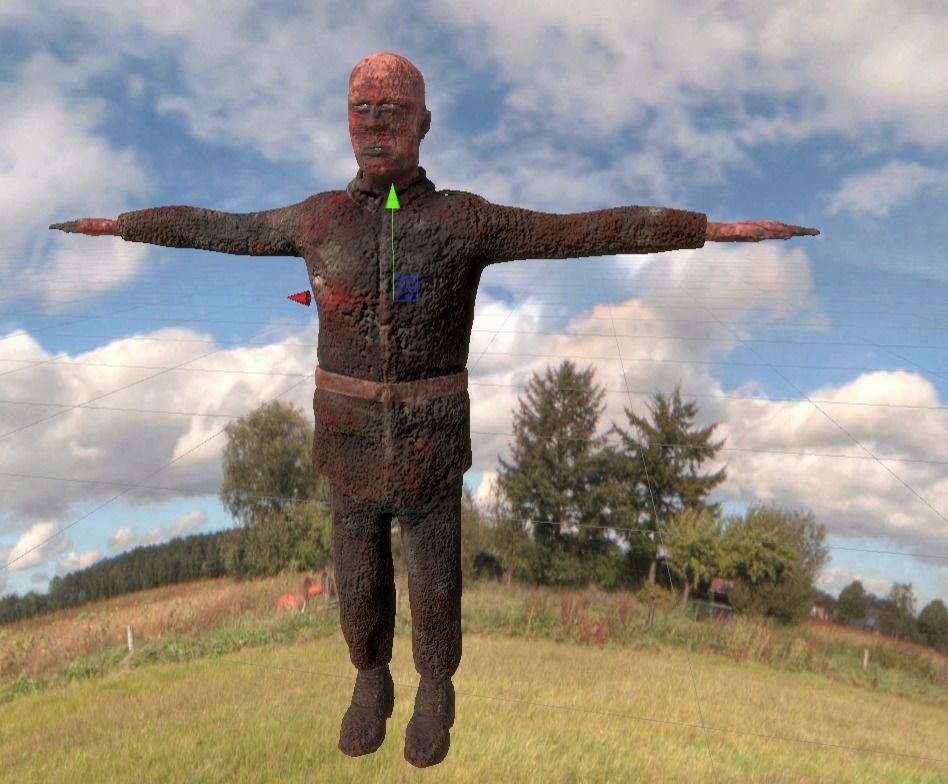 3D model Bad Corpse Torn Soldier Gore Man VR / AR / low-poly | CGTrader