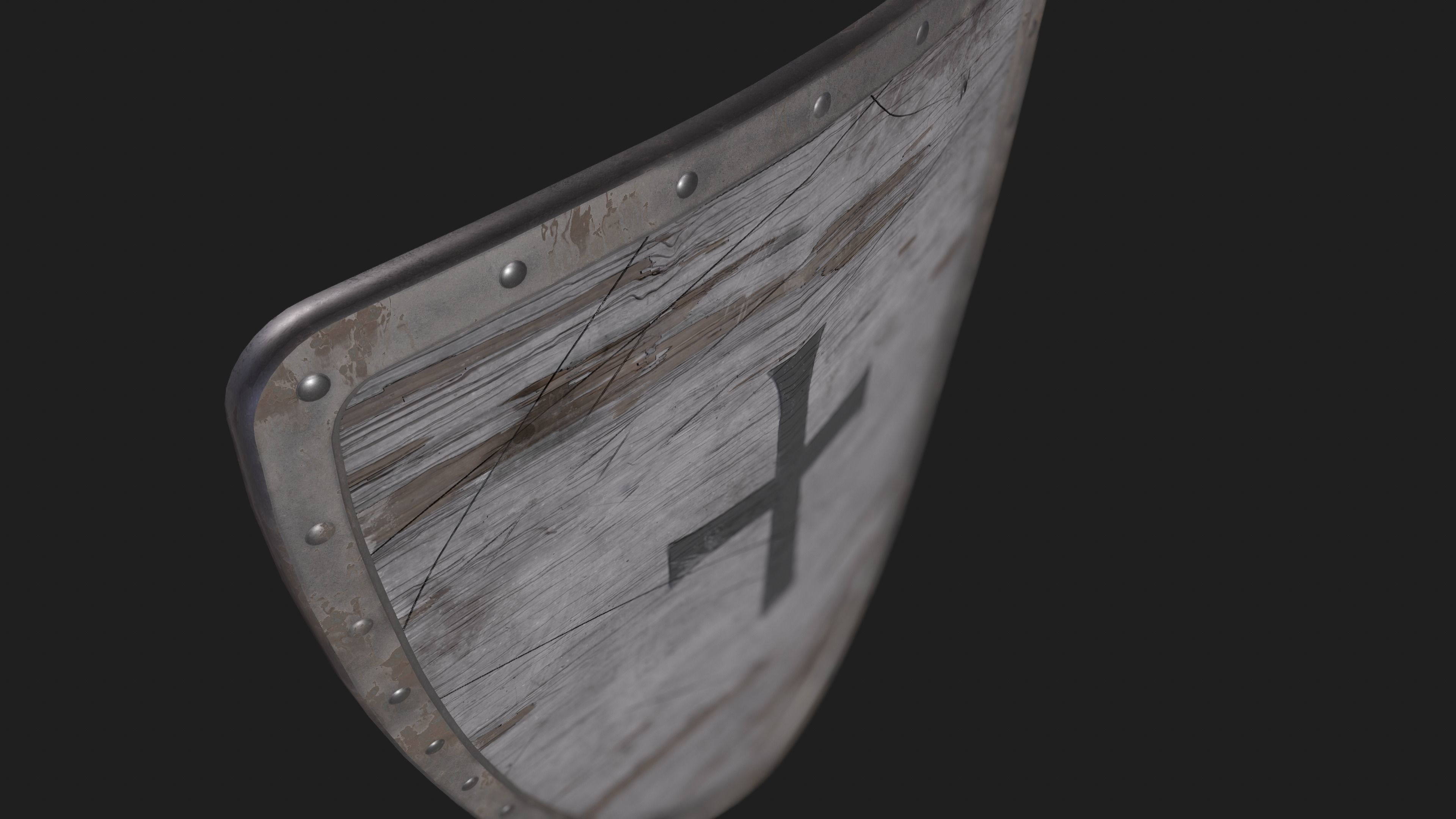 3D model Byzantine Shield v1 VR / AR / low-poly | CGTrader
