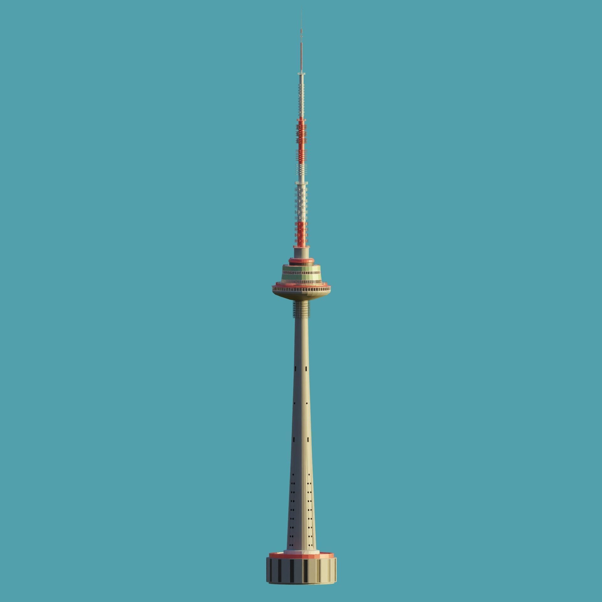 TV Tower in Vilnius Lithuania Televizijos bokstas free 3D model | CGTrader