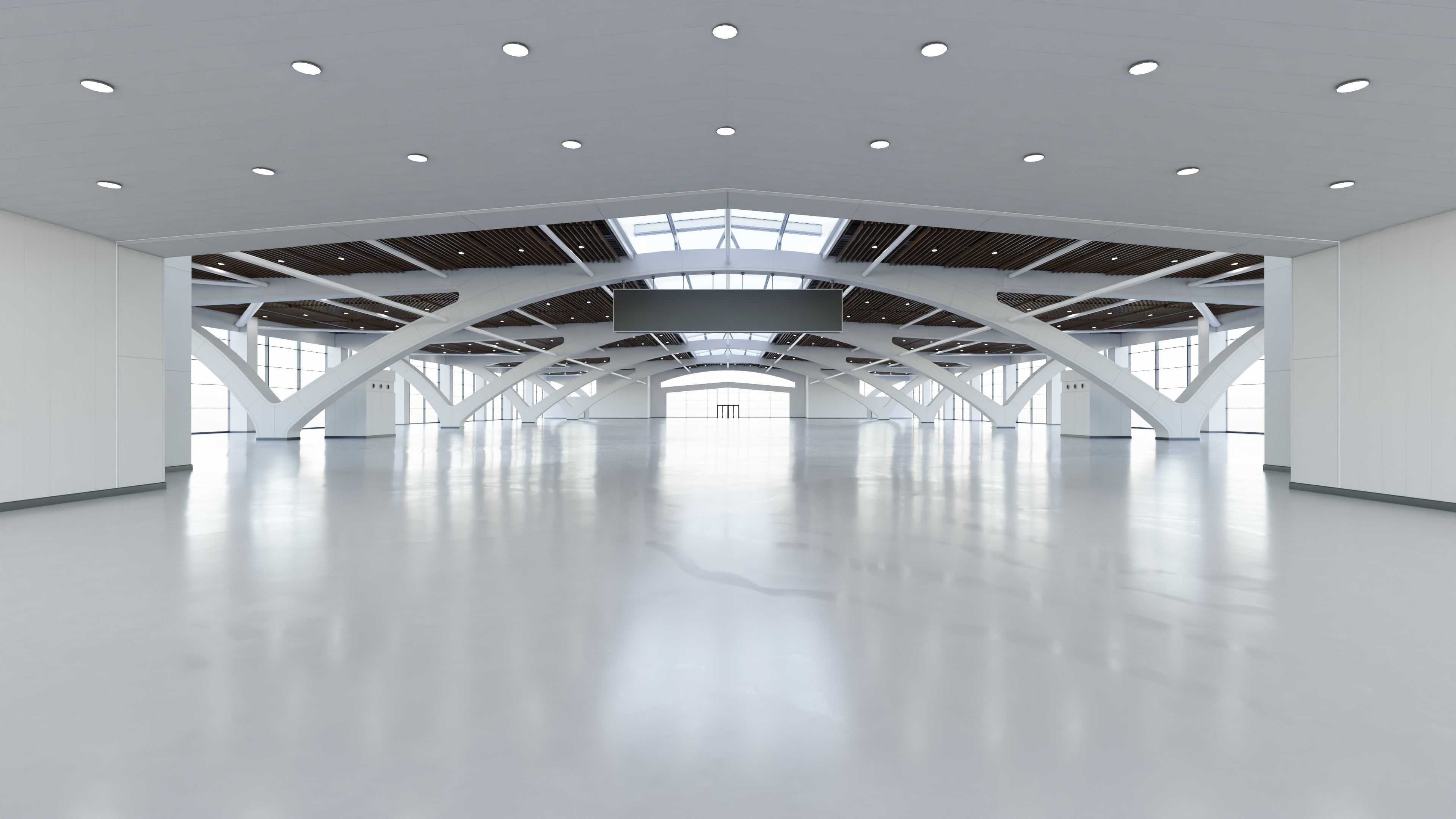 3D model Exhibition Hall Interior 2 VR / AR / low-poly | CGTrader