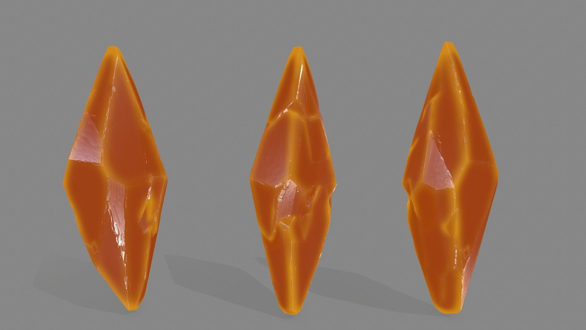 3D model crystals three VR / AR / low-poly | CGTrader