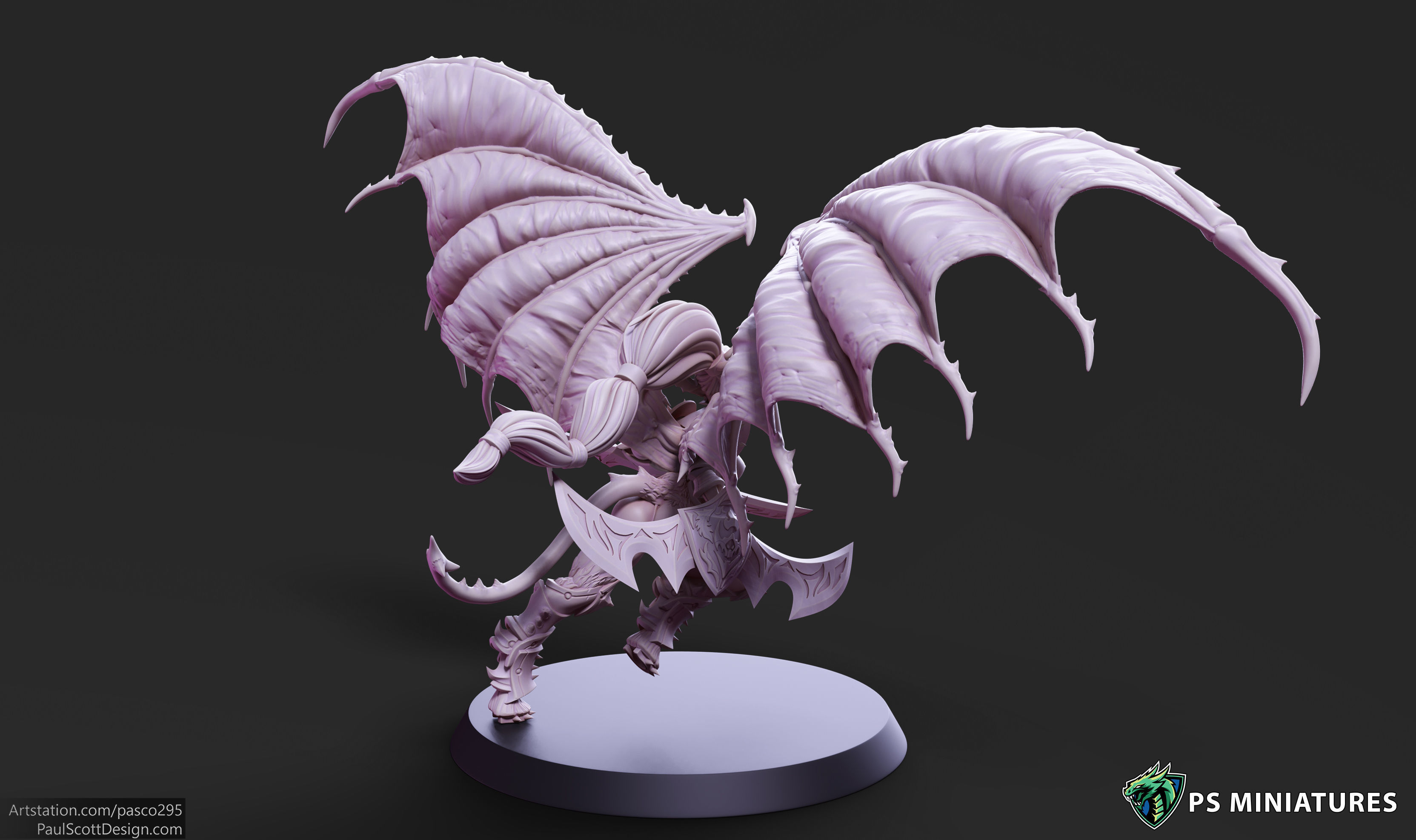 Drow Demonic Valkyrie Pose 1 - Includes Pinup Variant 3D model 3D ...