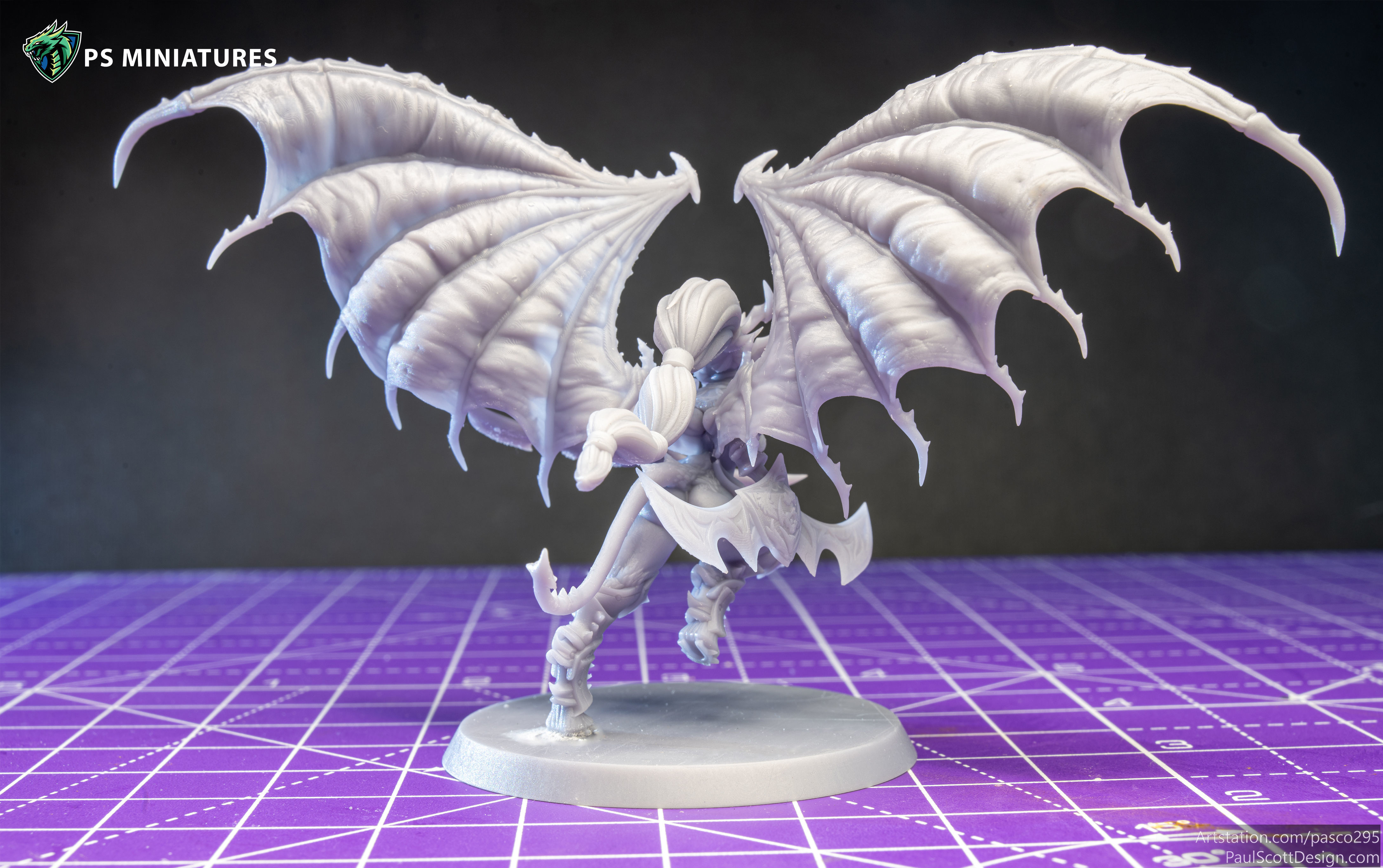 Drow Demonic Valkyrie Pose 1 - Includes Pinup Variant 3D model 3D ...