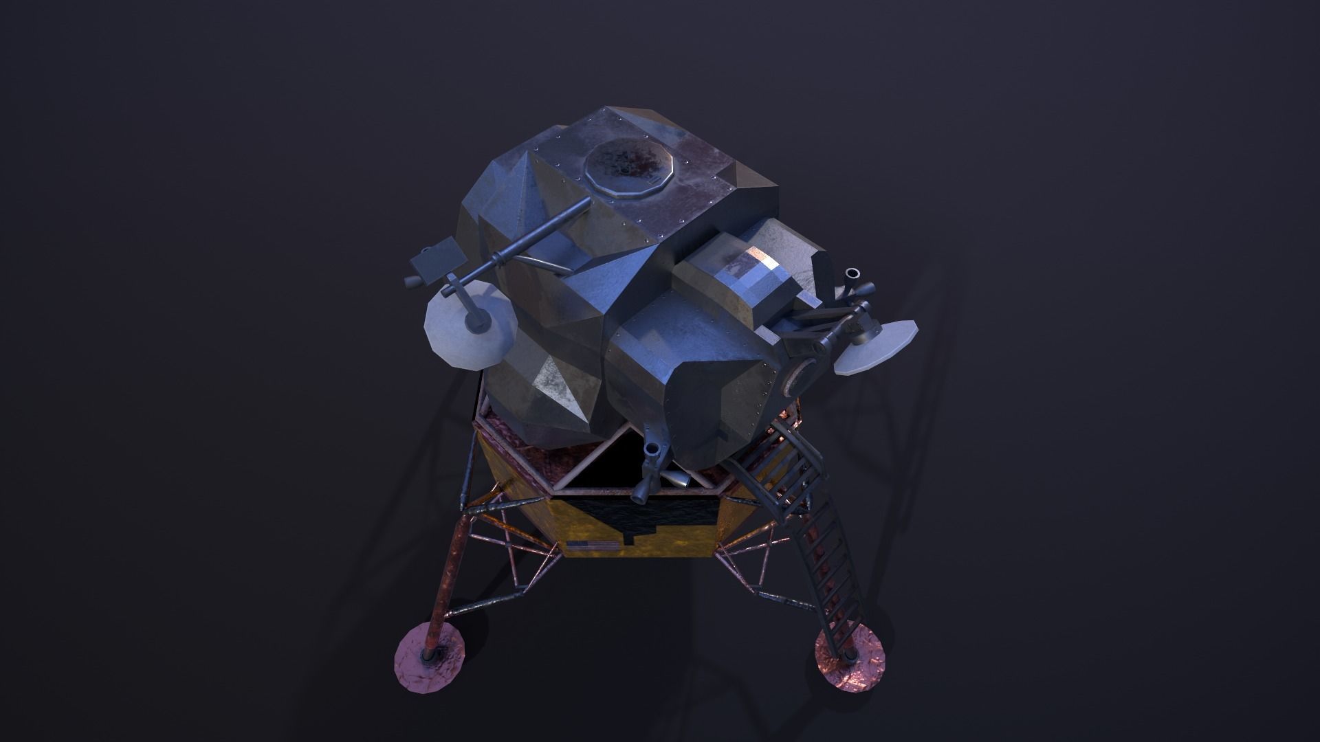 3D model Apollo 11 Lunar Module Eagle VR / AR / low-poly | CGTrader