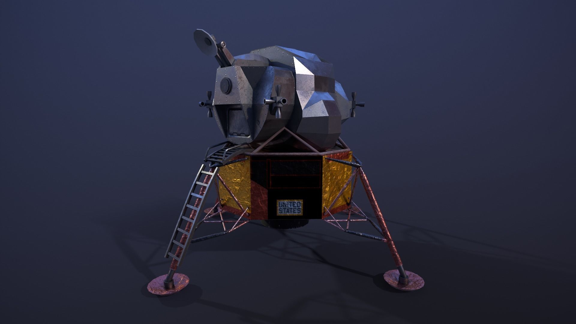 3D model Apollo 11 Lunar Module Eagle VR / AR / low-poly | CGTrader
