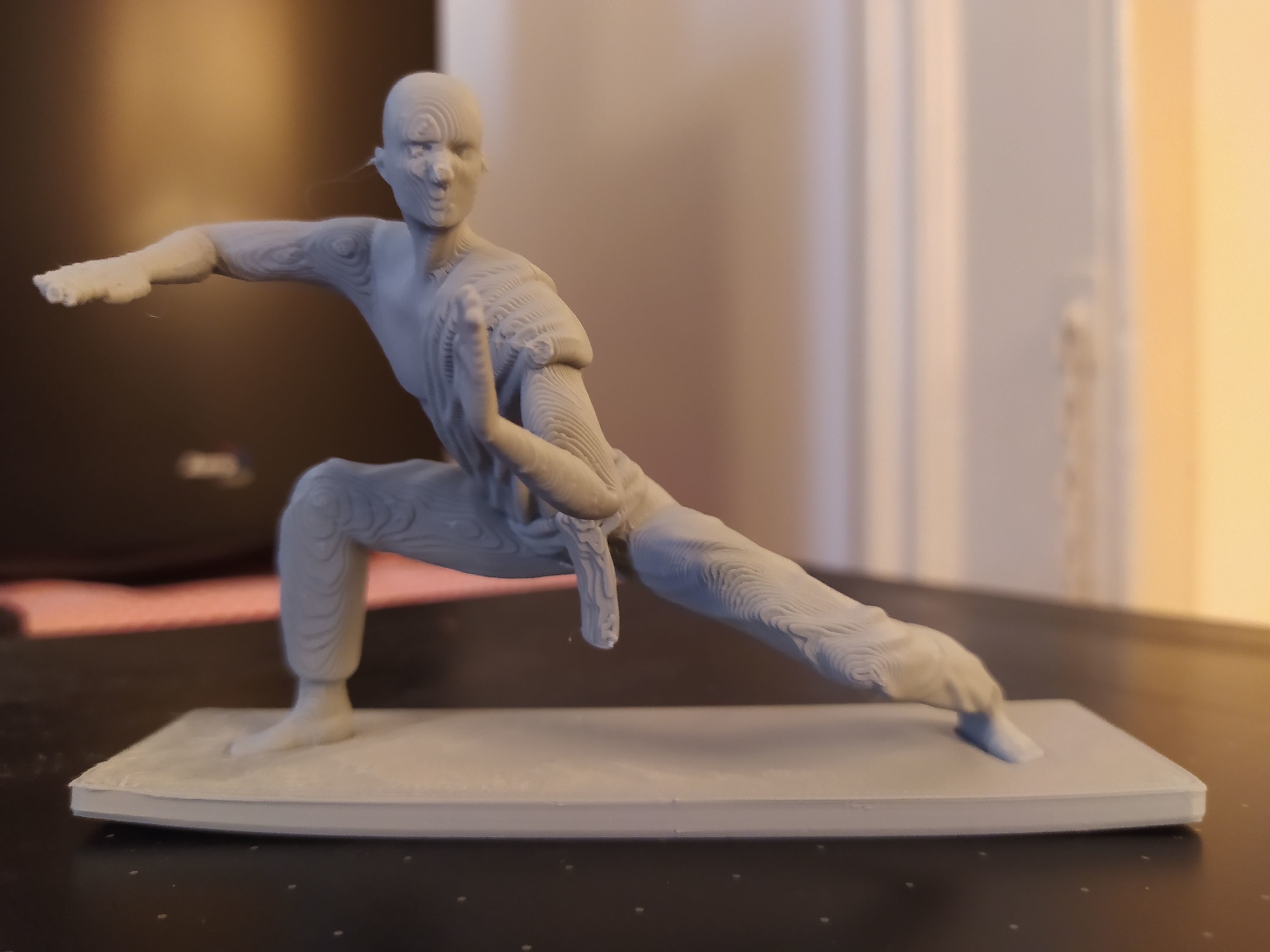 Shaolin Monk - Wushu Pose 3D model 3D printable | CGTrader