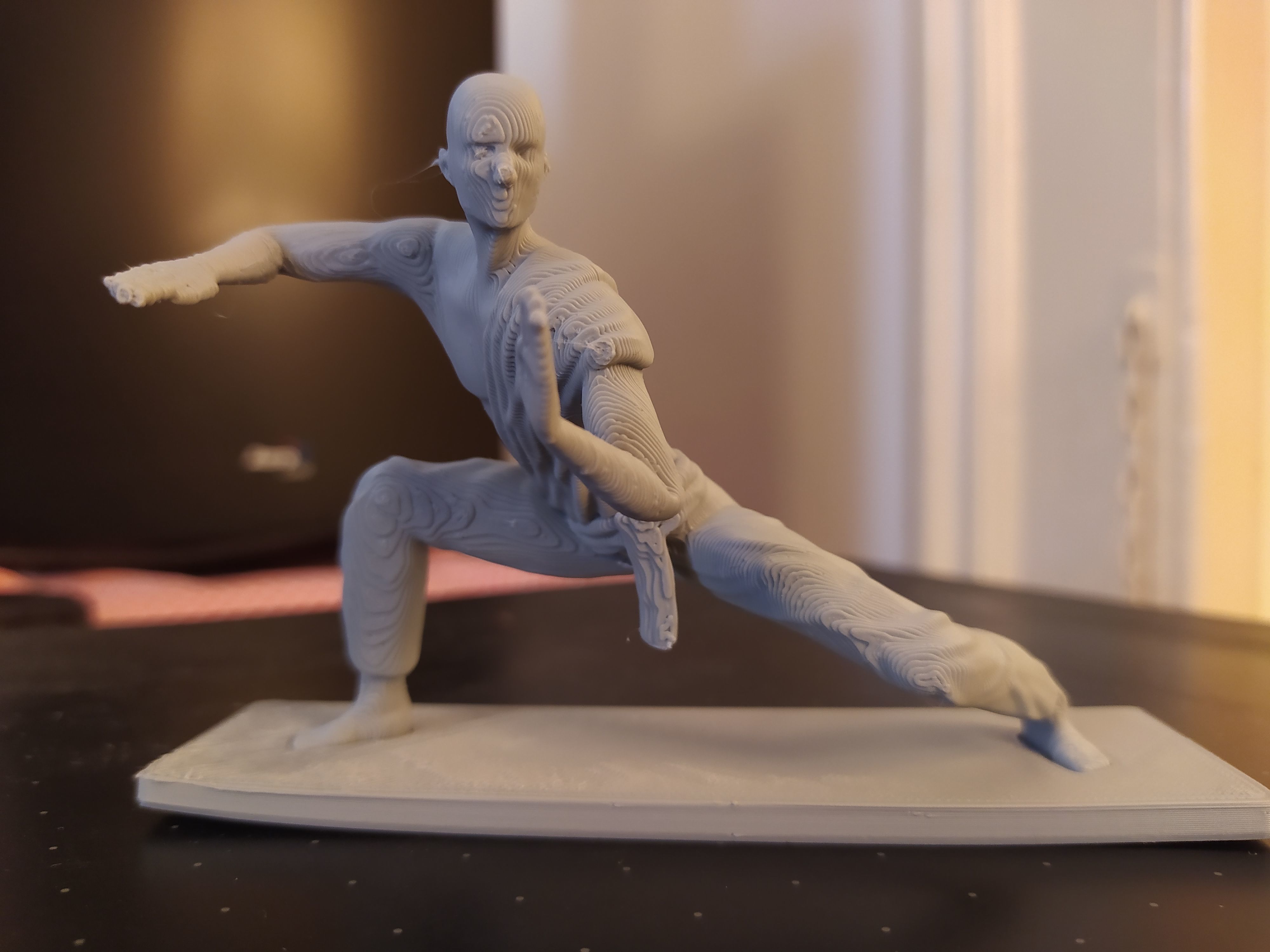 Shaolin Monk - Wushu Pose 3D model 3D printable | CGTrader