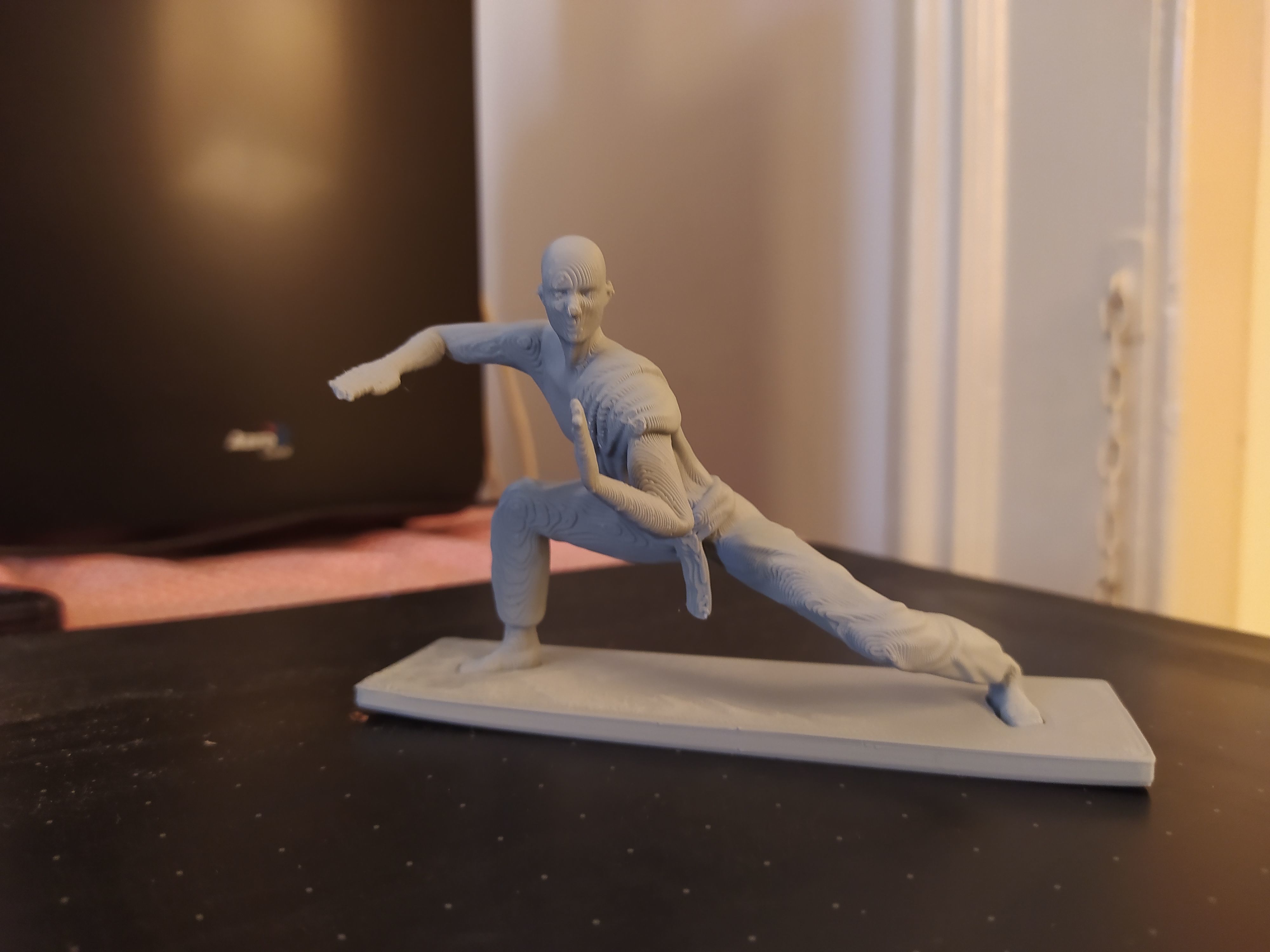 Shaolin Monk - Wushu Pose 3D model 3D printable | CGTrader