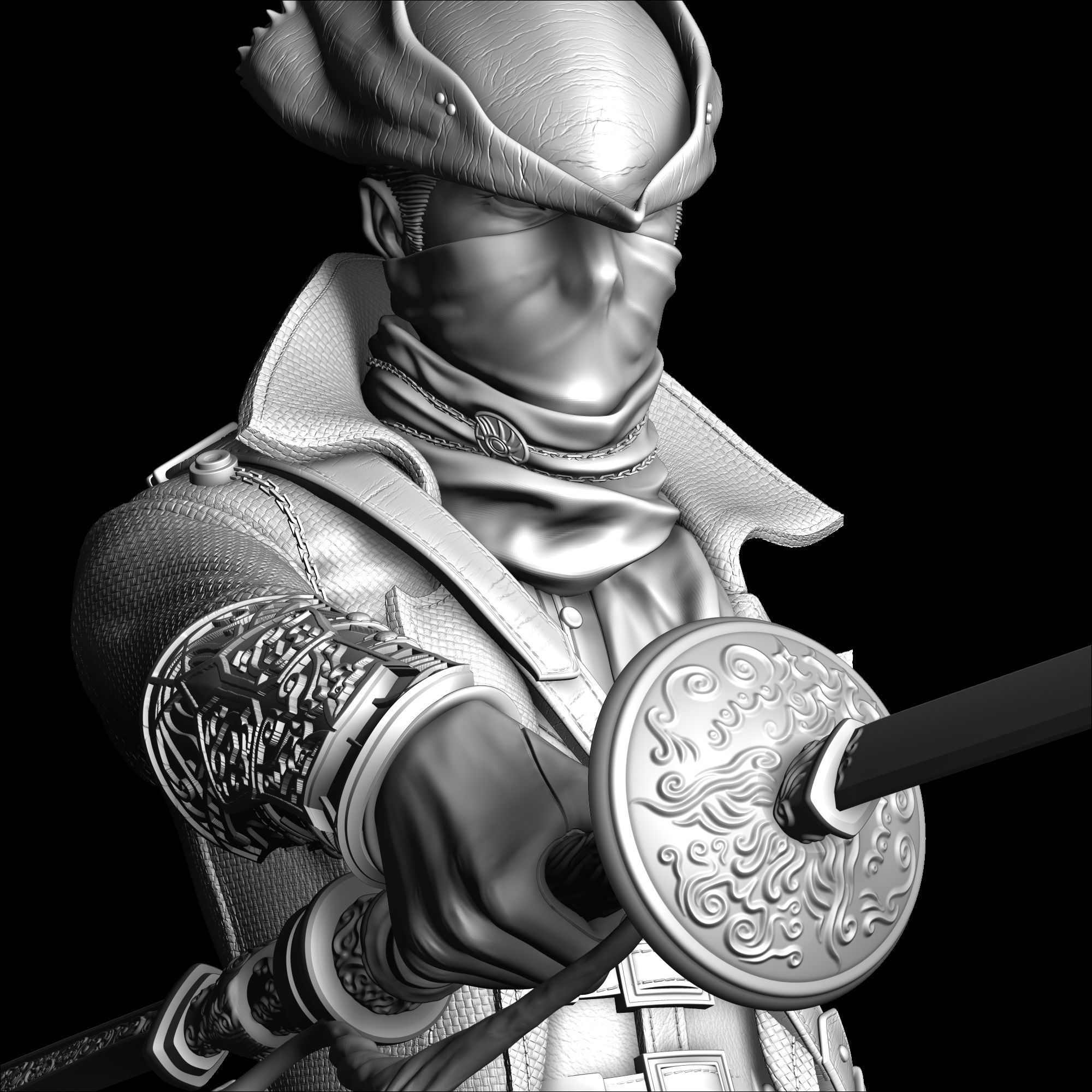 Hunter - BloodBorne 3D model 3D printable | CGTrader