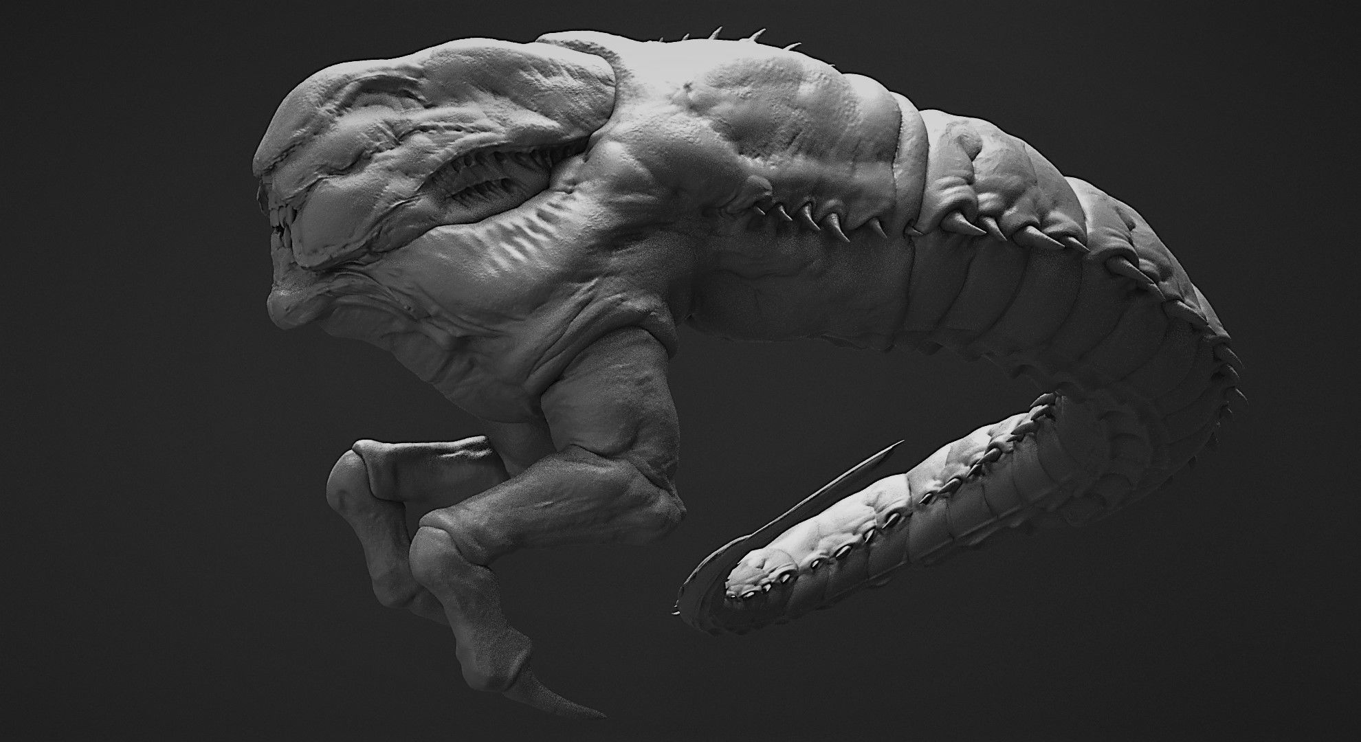 CRAWLERS - 33 Creeping Beasts Curve Brush and OBJs 3D model | CGTrader