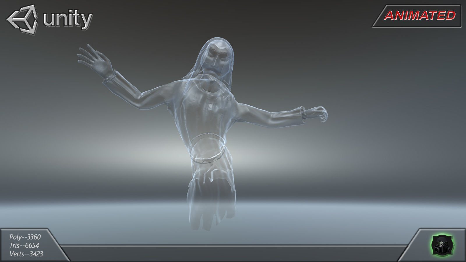 3D model Fantasy character 09--Ghost VR / AR / low-poly | CGTrader