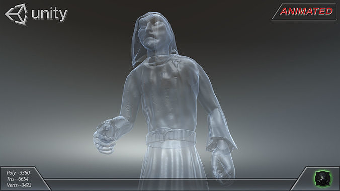 3D model Fantasy character 09--Ghost VR / AR / low-poly | CGTrader