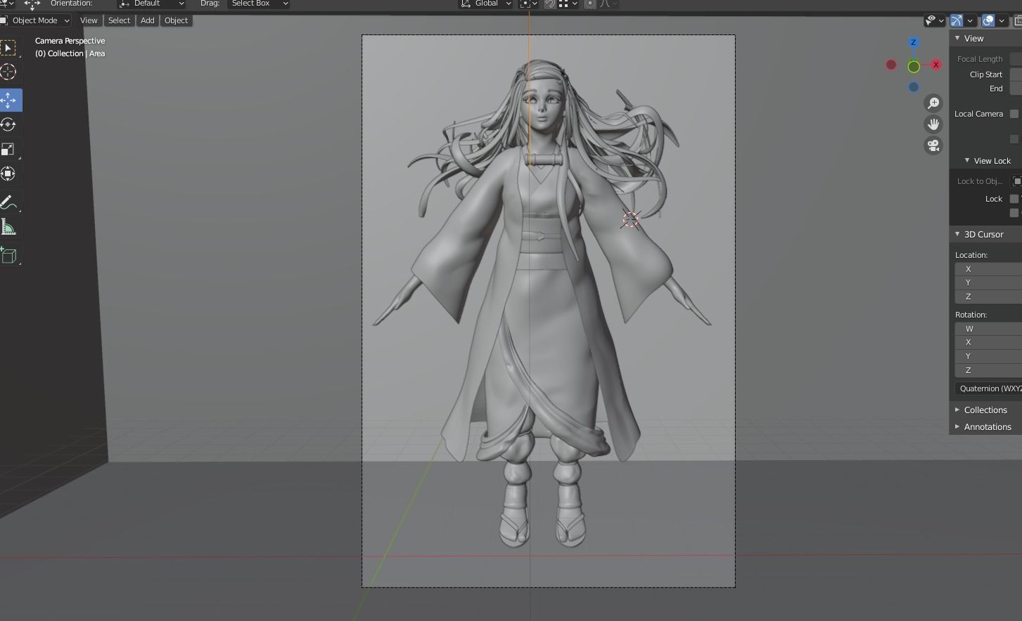 nezuko 3D model animated | CGTrader