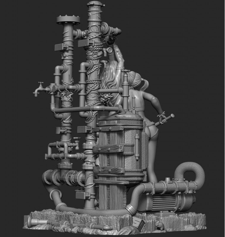 Harley Quinn Poison Ivy Wonder Woman 3D STL Ready Print 3D model 3D ...