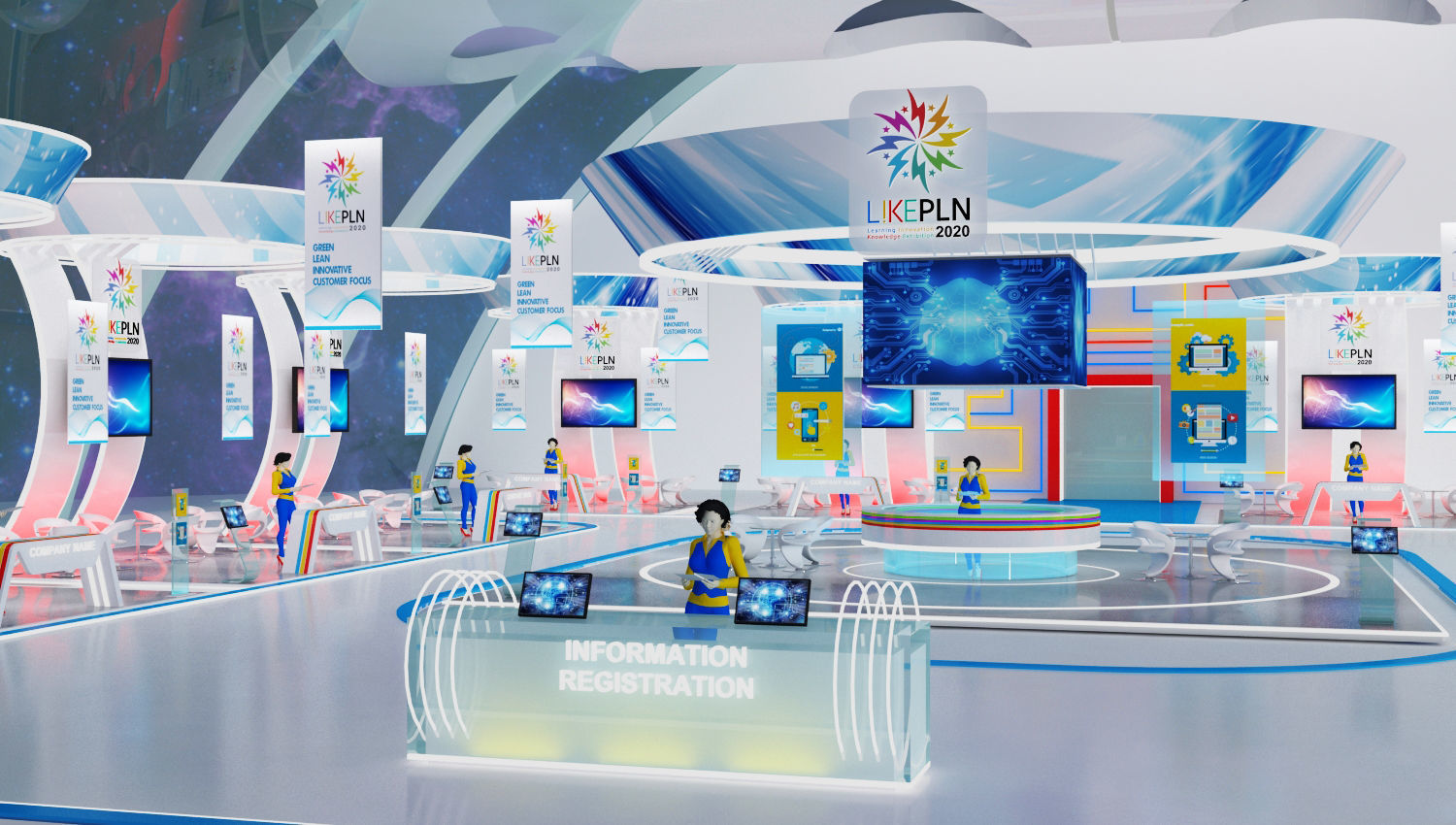 PLN Virtual Booth Exhibition 3D model | CGTrader