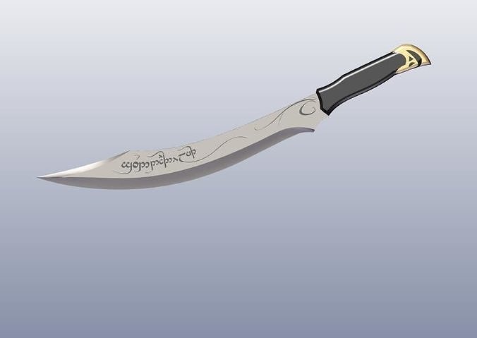 ARAGORN KNIFE 3D model 3D printable | CGTrader