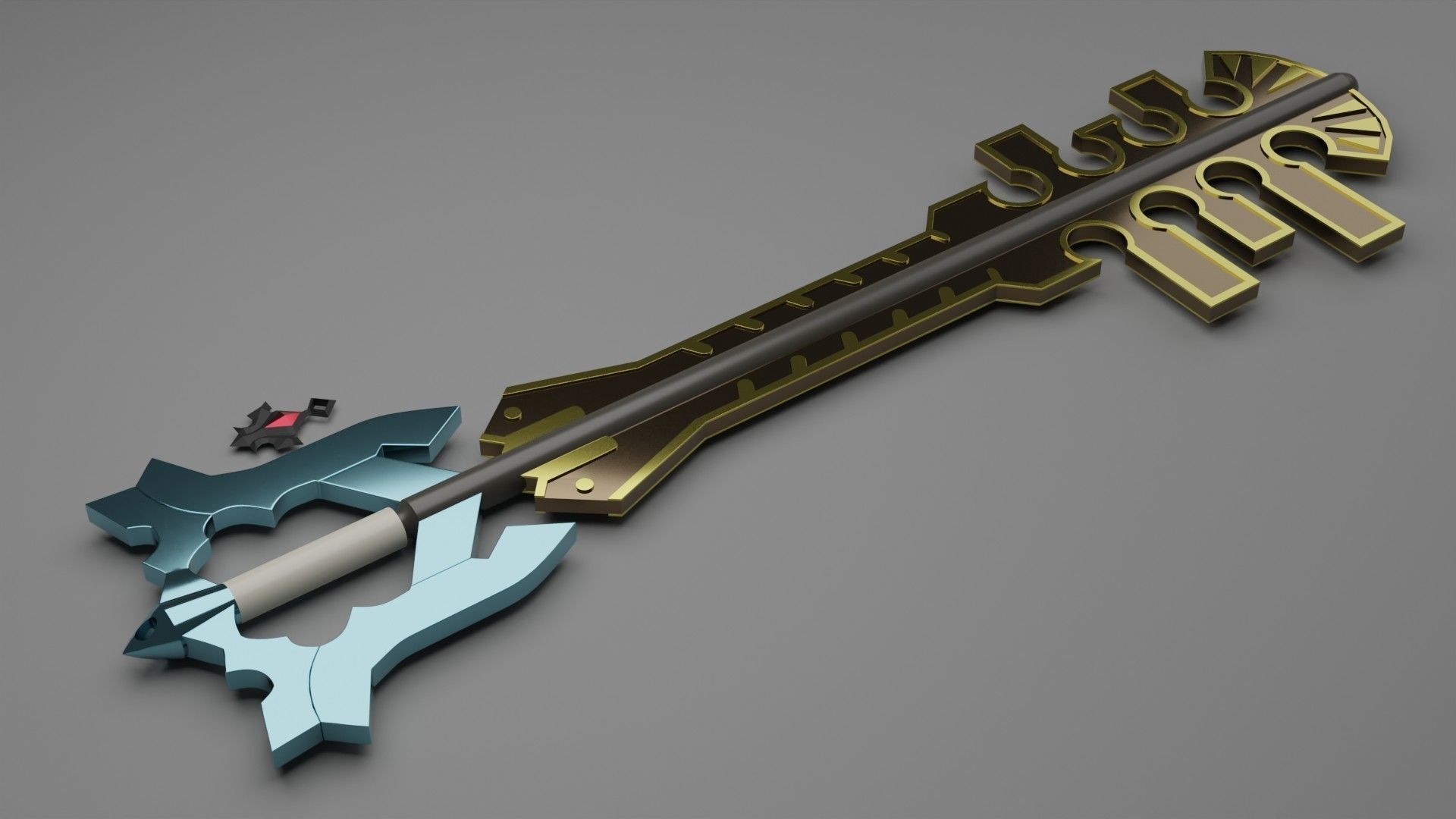 Full Keyblade Armor Terra with Keyblade 3D model | CGTrader