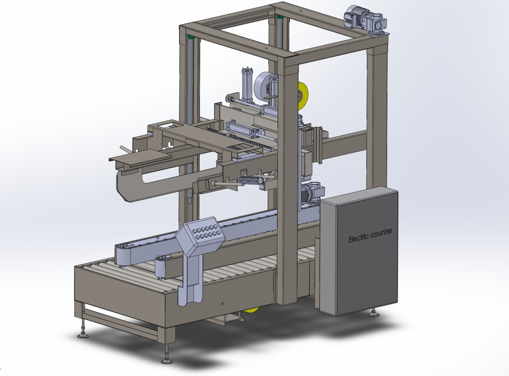 Box sealing machine Assembly 3D model | CGTrader