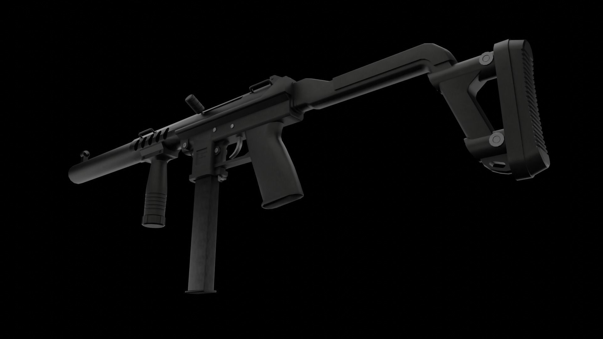 Tec-9 Modified 3D model | CGTrader