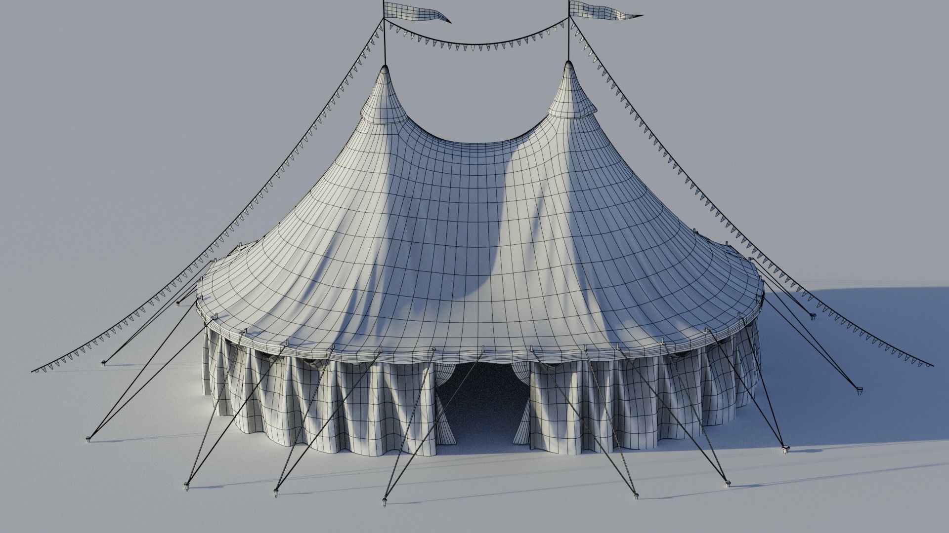 circus tent 3D model | CGTrader