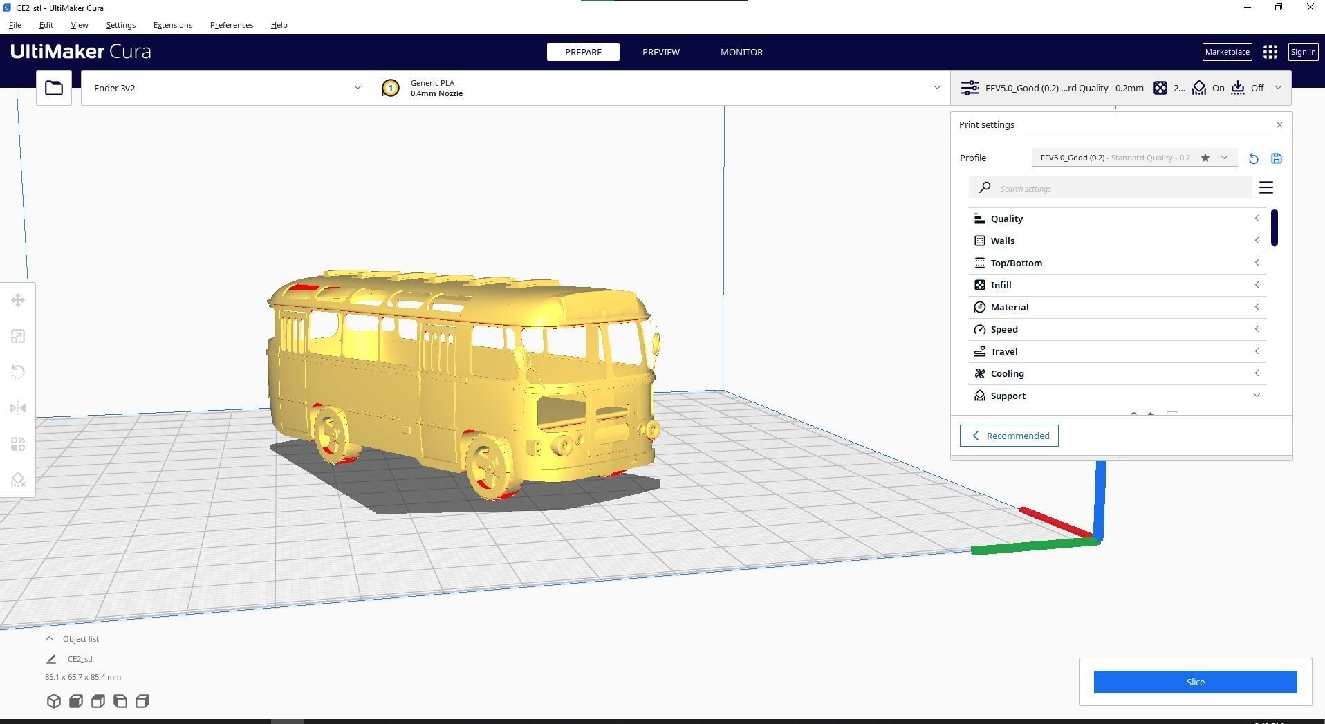 Bus PAZ 672 3D model 3D printable | CGTrader