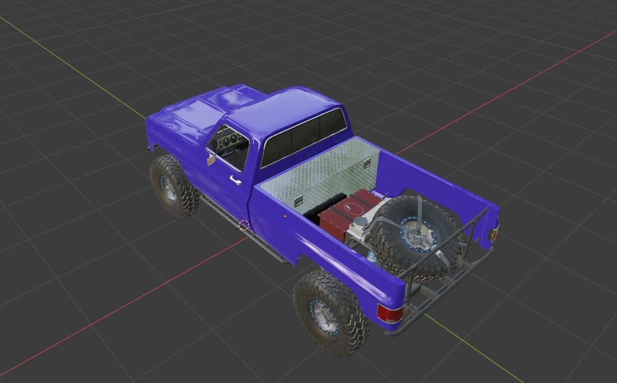 3D model Chevy Squarebody Rock Crawler VR / AR / low-poly | CGTrader