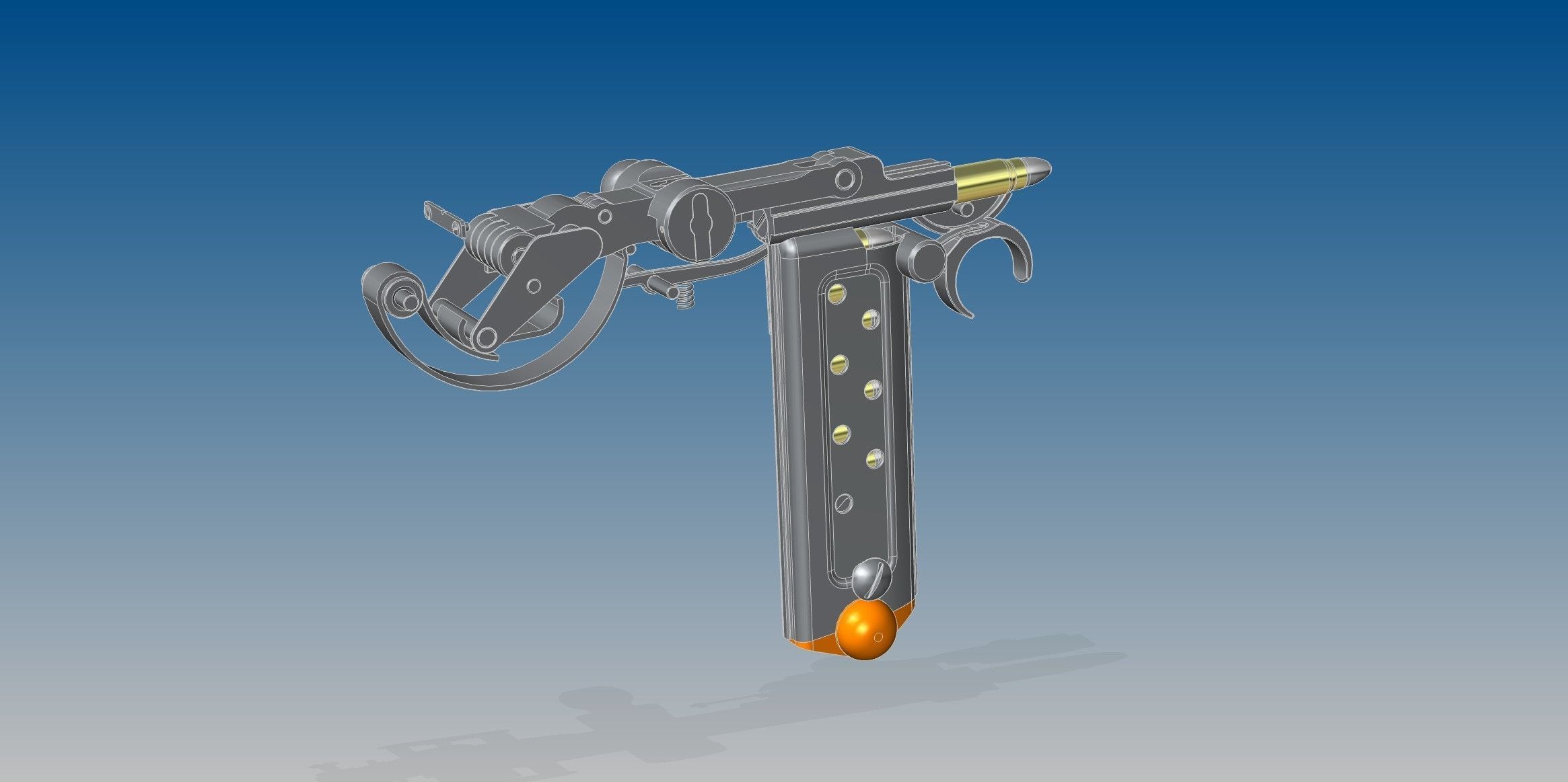Borchardt C93 3D model | CGTrader