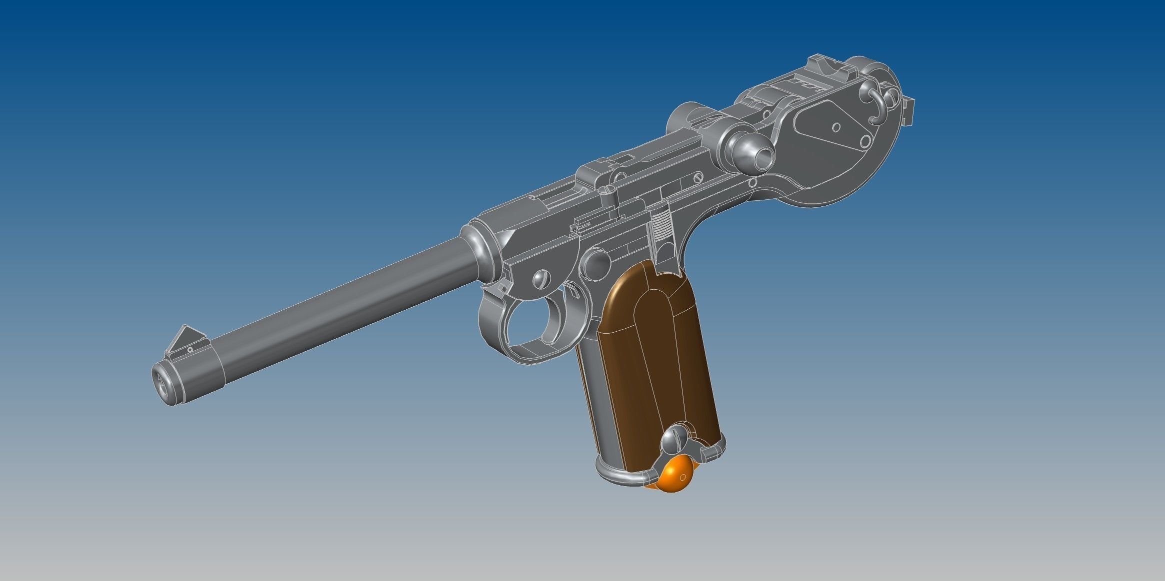 Borchardt C93 3D model | CGTrader