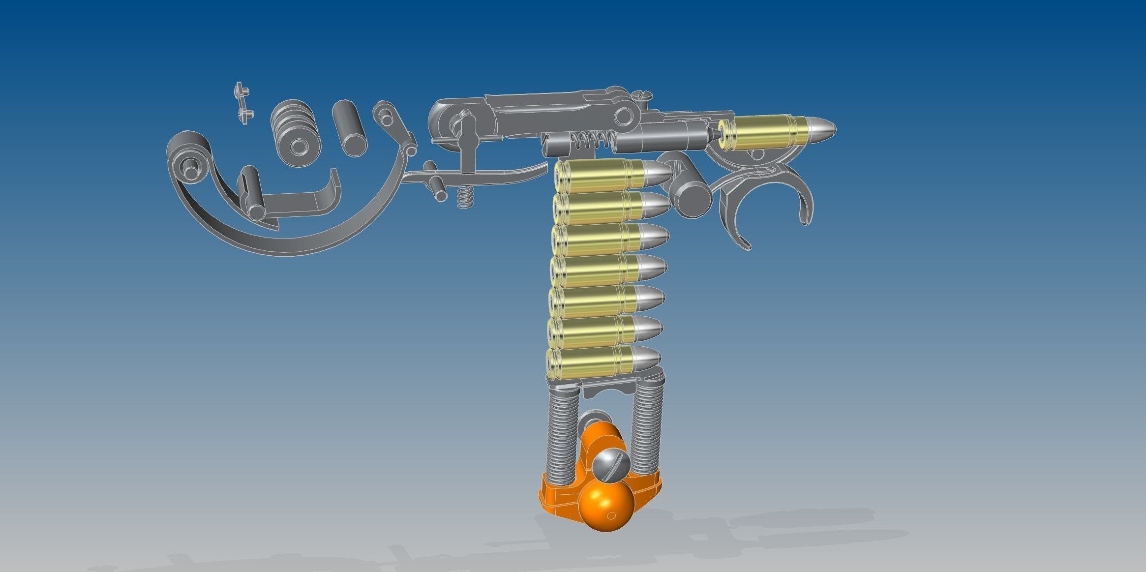 Borchardt C93 3D model | CGTrader