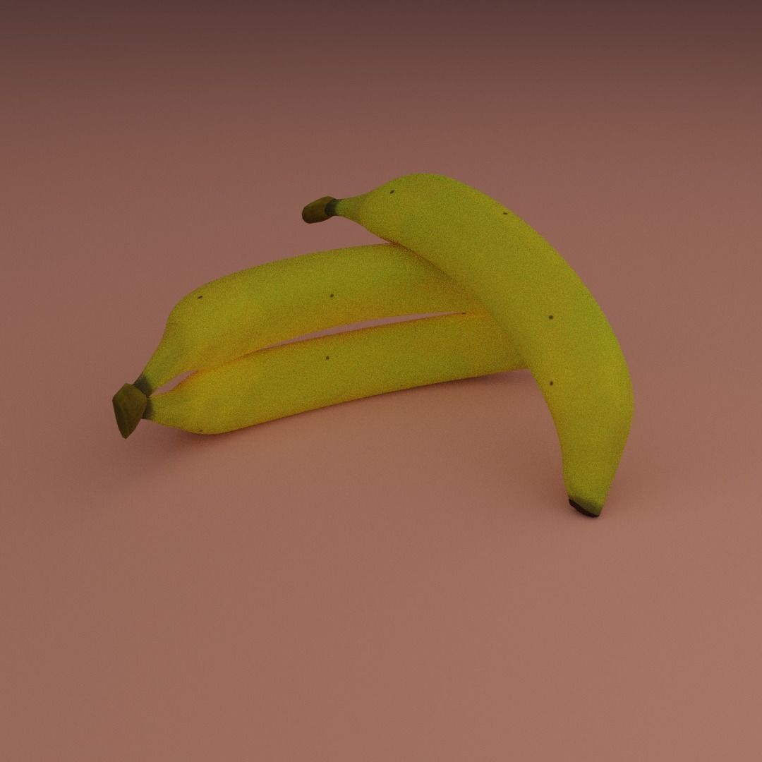 3D model Banana Model Set three bananas VR / AR / low-poly | CGTrader