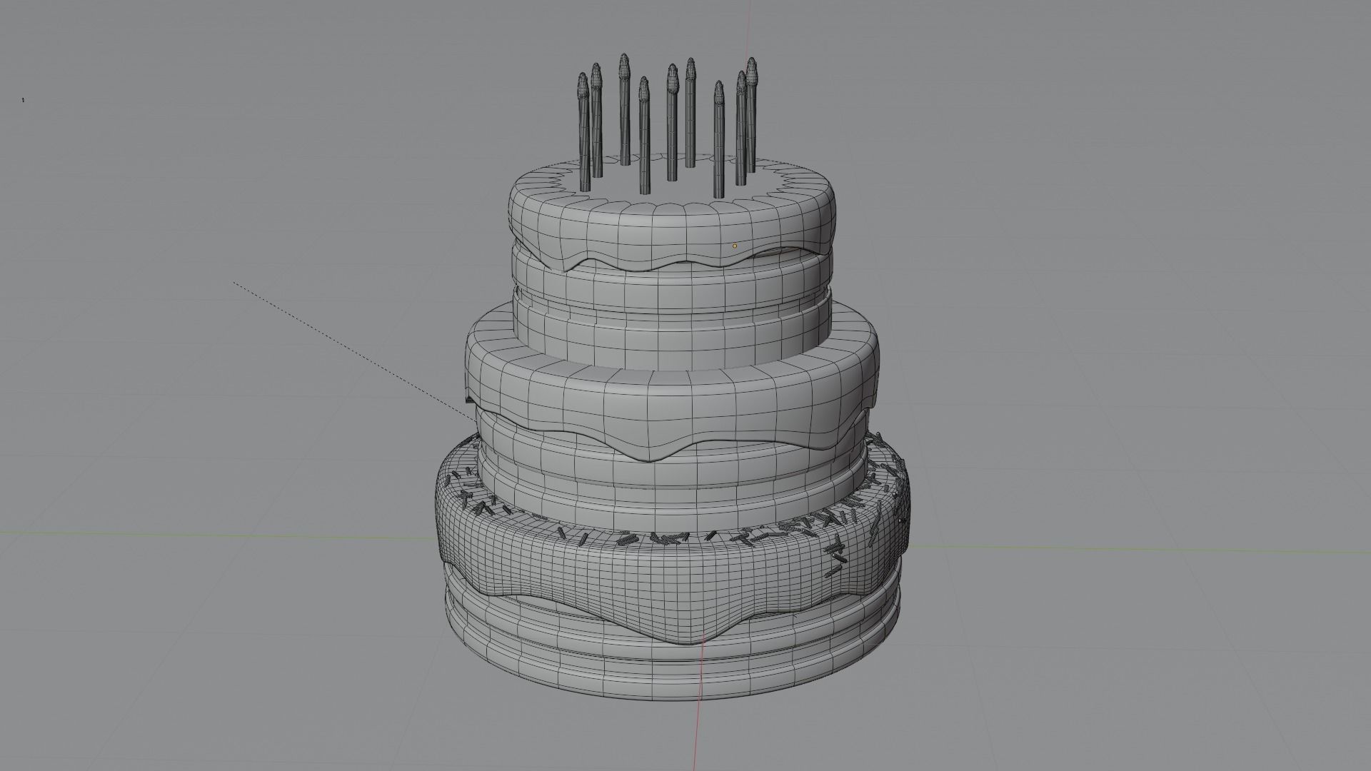 Birthday Cake free 3D model | CGTrader