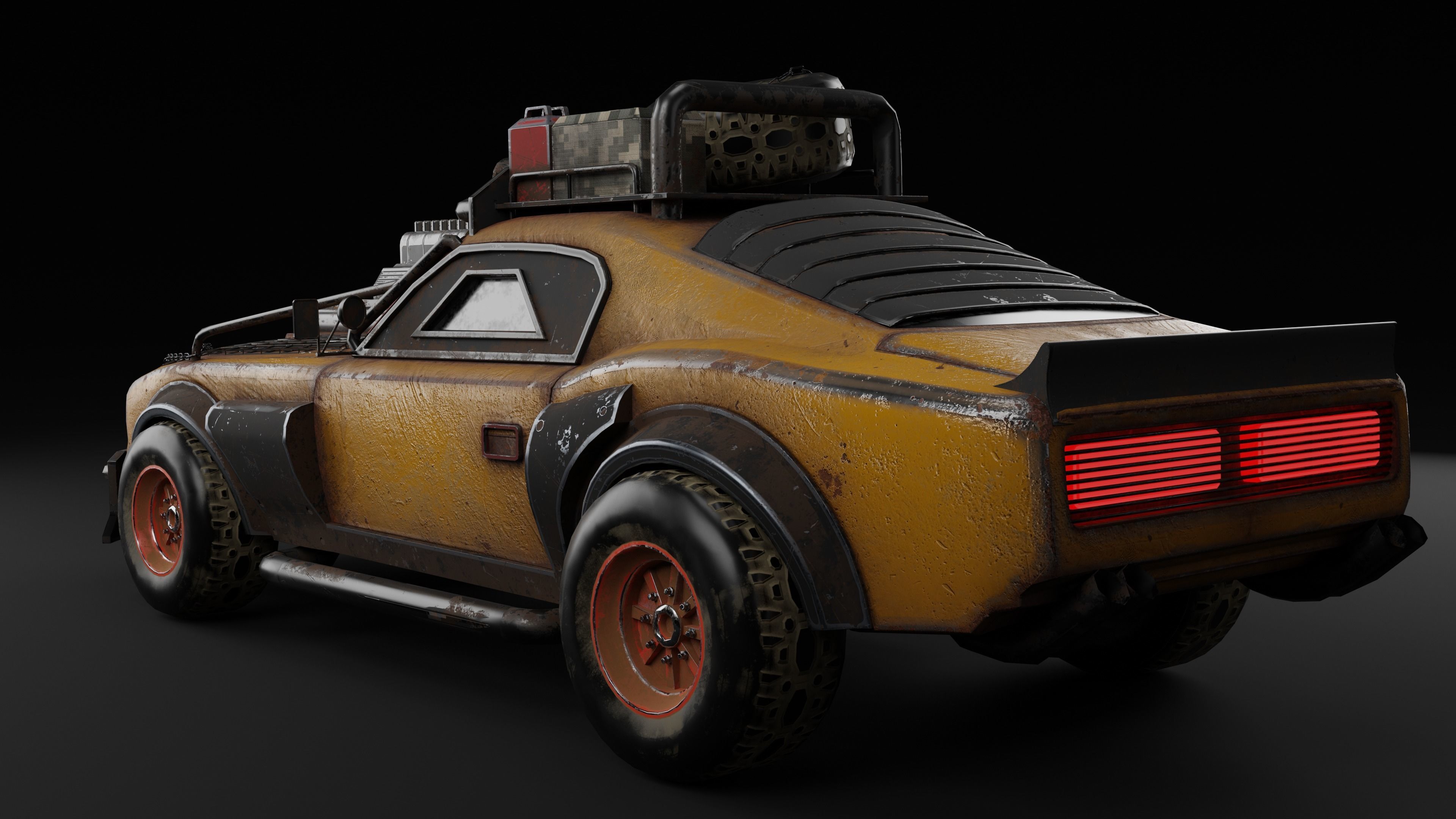 3D model Rusty car-Game asset VR / AR / low-poly | CGTrader