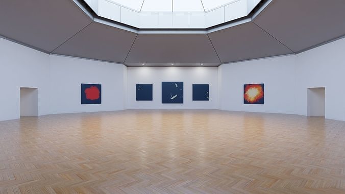 3D model Art Museum Gallery Interior 15 VR / AR / low-poly | CGTrader