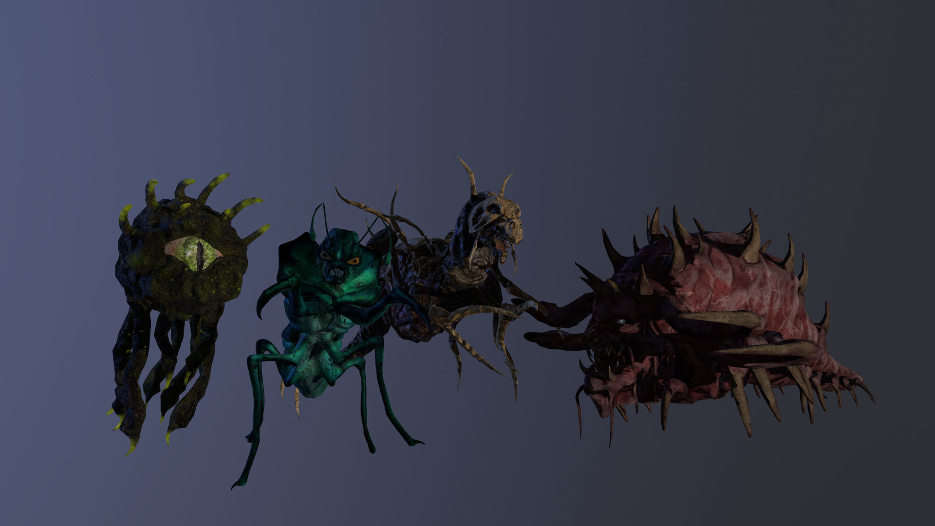 Pack of insect monsters 3D Model Collection | CGTrader