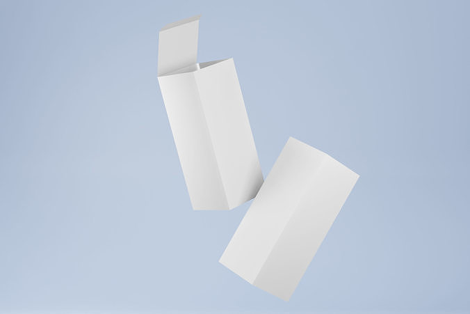 tall white boxes packaging free 3D model | CGTrader