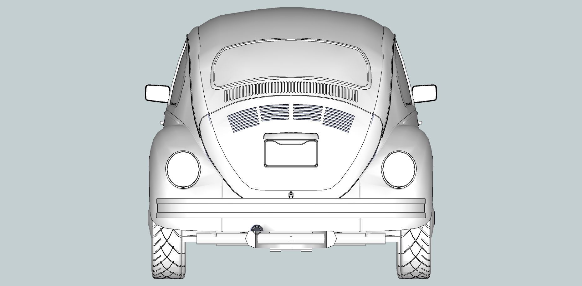 Volkswagen Beetle Last Edition - Ultima Edicion 2003 3D model | CGTrader