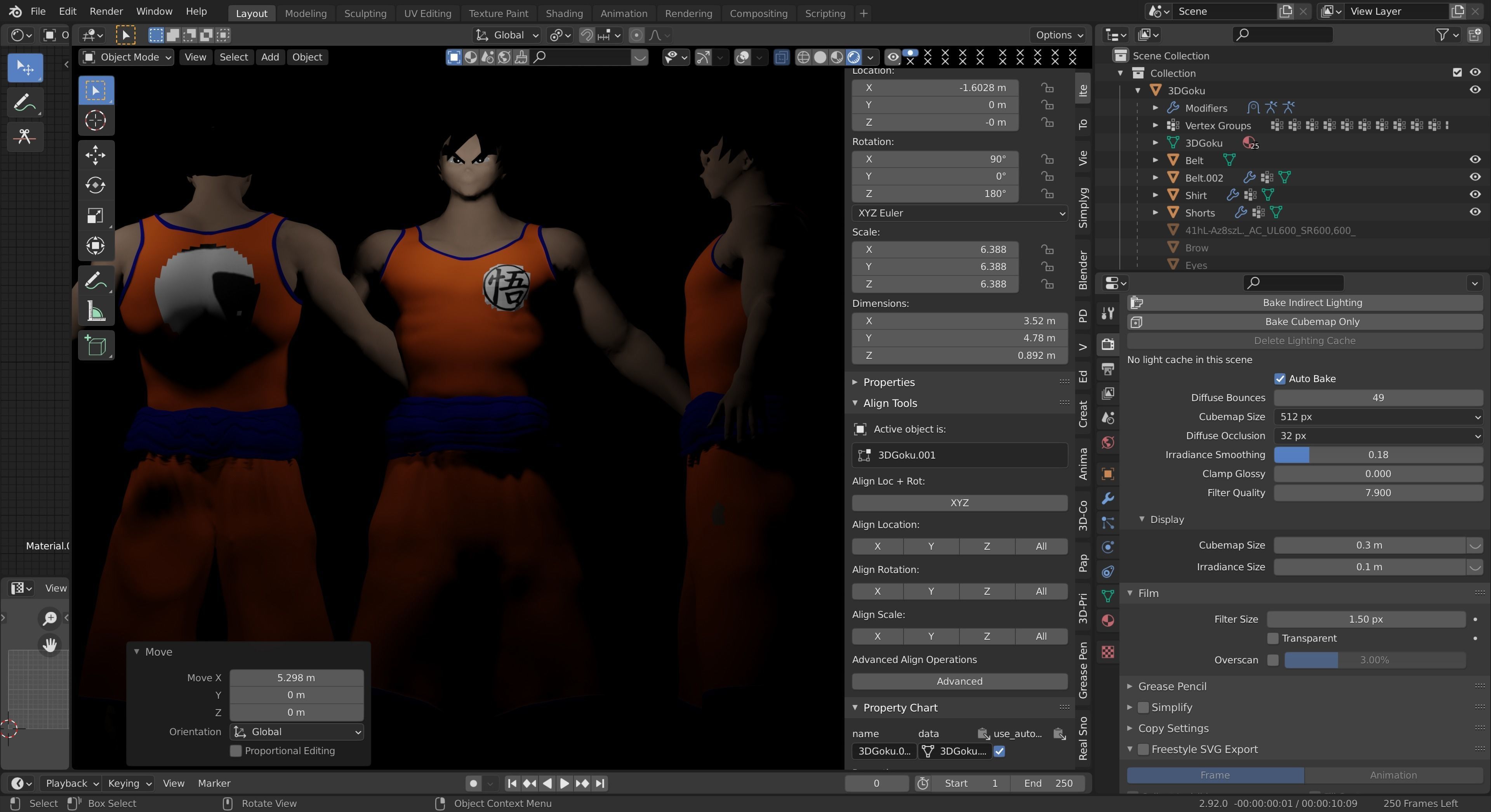 3D model Goku low-poly VR / AR / low-poly | CGTrader