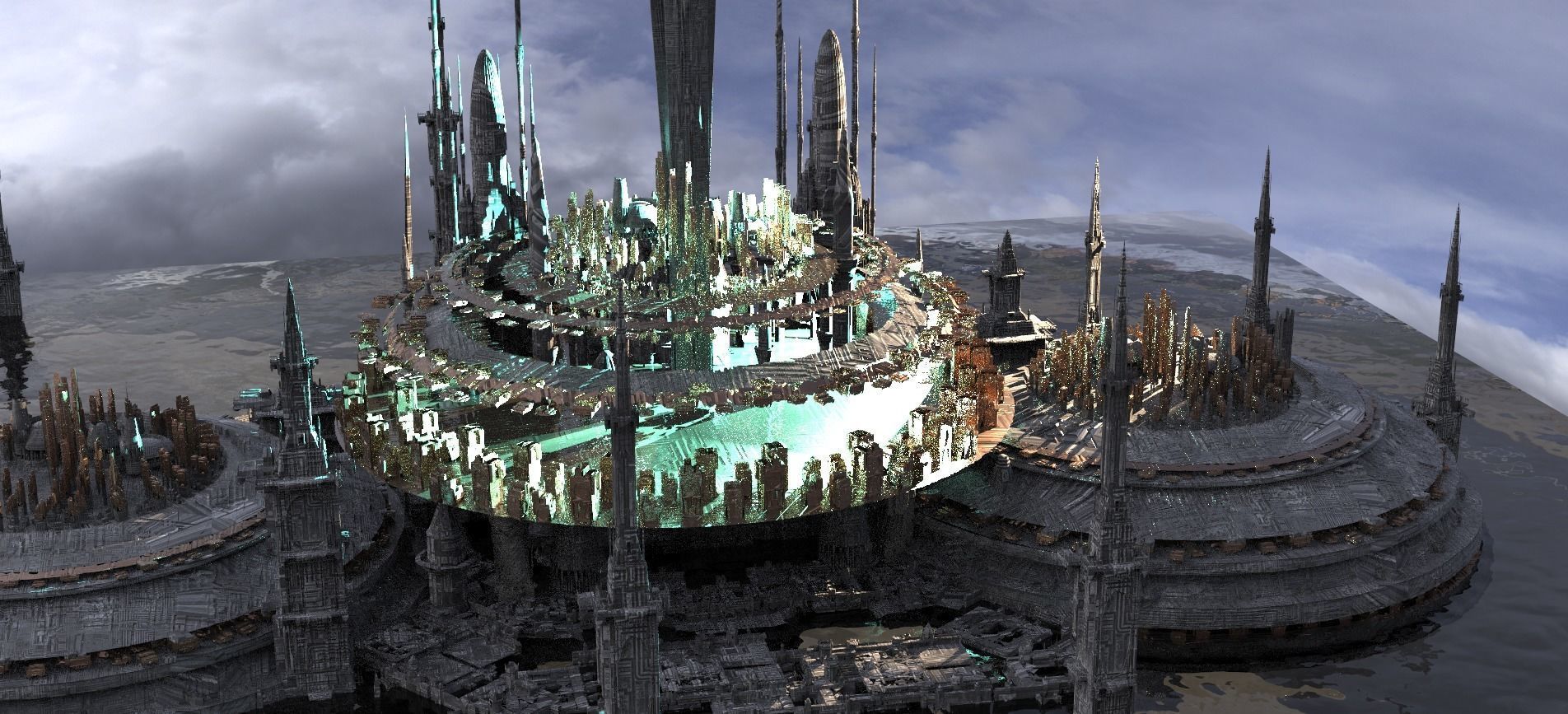 Zeus Palace future City of the Gods Kitbash 3D model | CGTrader