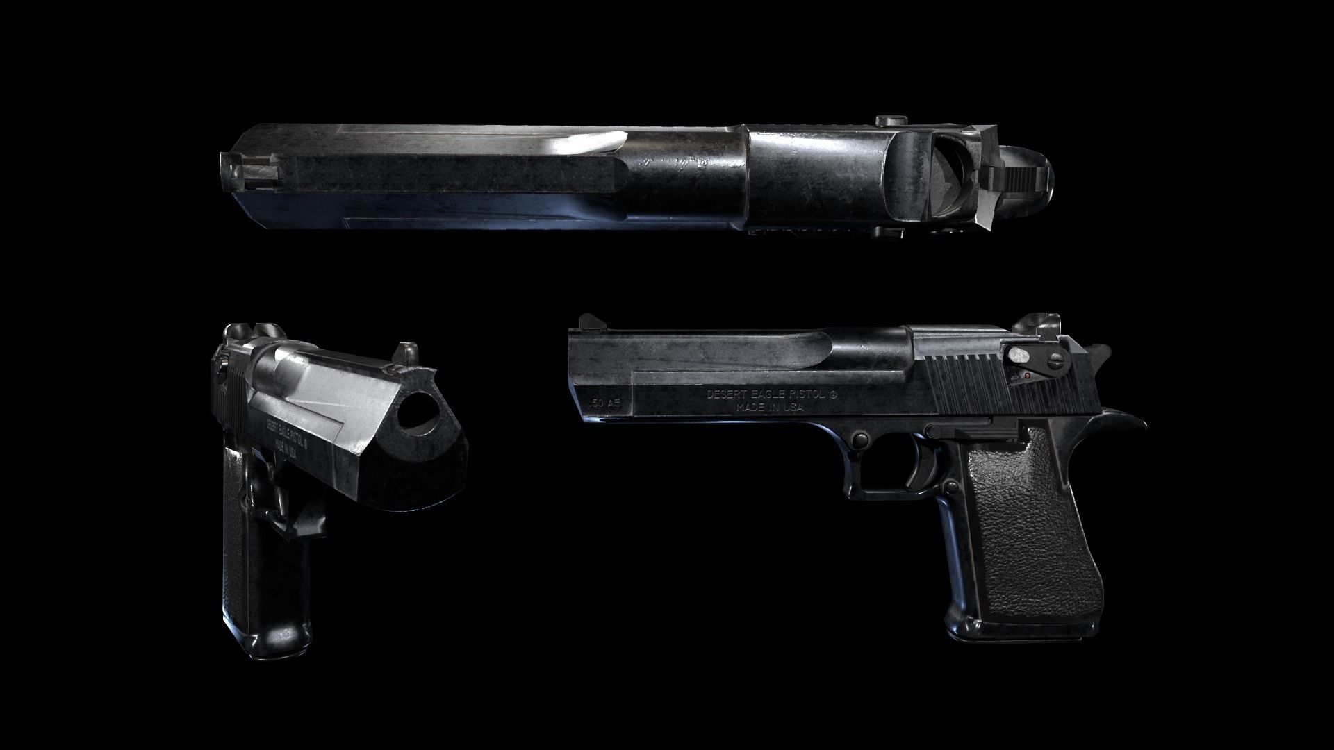 Black Desert Eagle 50 AE 3D model | CGTrader