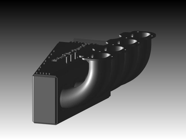 Intake manifold free 3D model | CGTrader