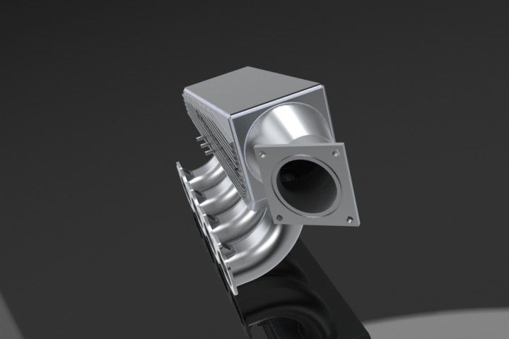 Intake manifold free 3D model | CGTrader